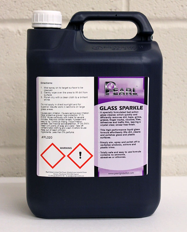 PearlÂ® Glass Sparkle high performance liquid window & mirror cleaner